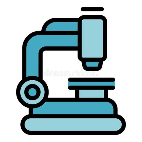 Laboratory Microscope Focusing On Sample On Glass Slide Stock