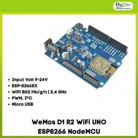 Wemos D R Wifi Uno Esp Nodemcu Digiware Store