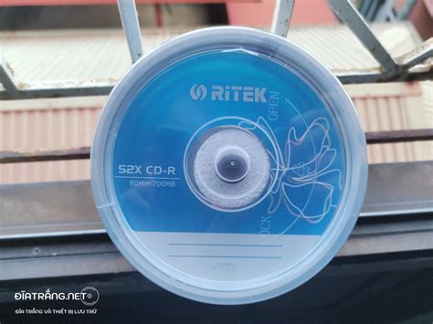 Đĩa Trắng Cd R Ritek 700mb Cọc 50 Cái Đĩa Trắng Cd Dvd