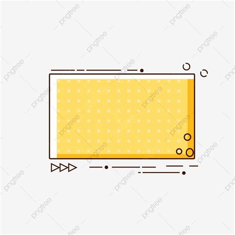 Minimalist Text Box Png Picture Yellow Minimalist Cute Cartoon Border Text Box Frame Abstract