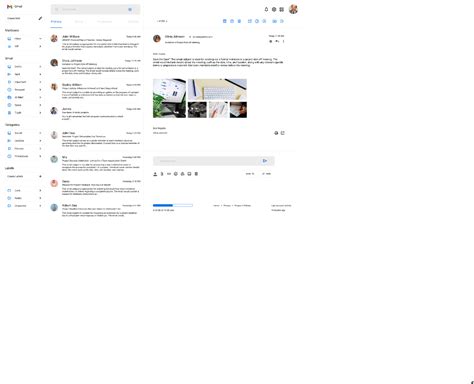 Gmail Redesign Figma