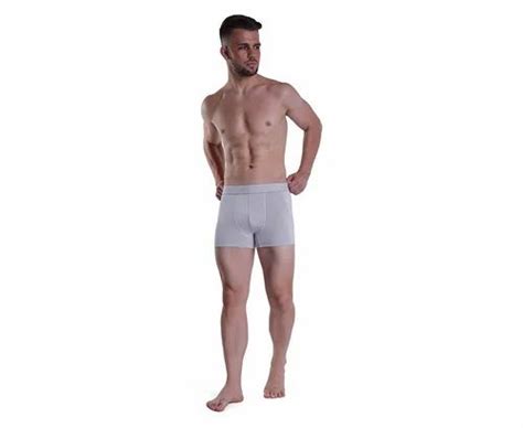 Bamboo Cotton Grey Plain Underwear Trunk Length Mid Way Type Trunks At Rs 499box In Mumbai