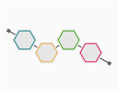 Premium Vector Infographic Chart Hexagonal Shapes Ppt Material Test Vector Style Ppt Flow