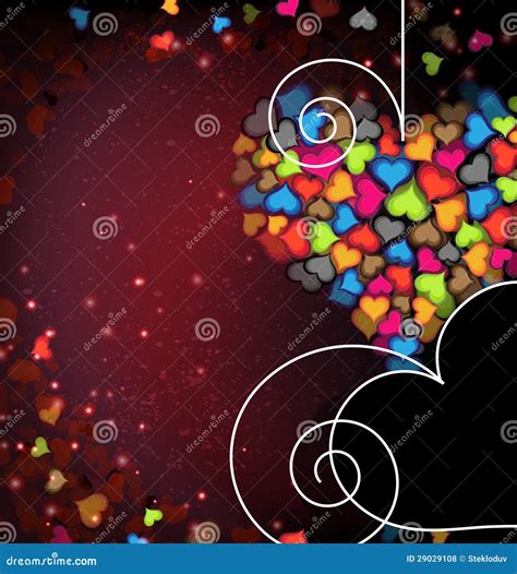 Colorful Valentine Hearts Stock Vector Illustration Of Fourteenth