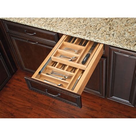 REV A SHELF INC 21 Tiered Cutlery Drawer No Slides Maple Rev A Shelf 4WTCD 24H 1