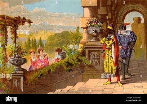 Iago Using An Innocent Meeting Between Cassio And Desdemona To Convince Othello That His Wife