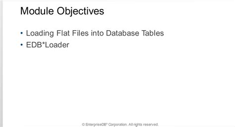 Module 19 Data Loader Postgres Administration Essentials From Edb