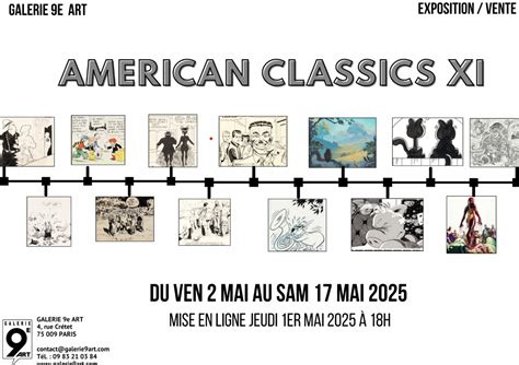 exposition american classics xi à la galerie 9e art paris actuabd