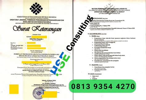 surat ijin operator sio gondola kemnaker ri terdaftar di temank3