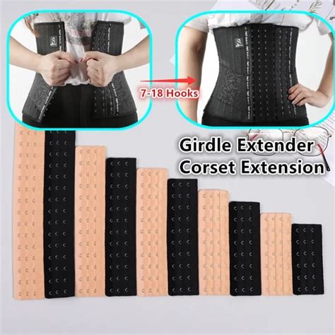 18 7 18 Hooks 3 Rows Waist Belt Extender Waist Trainer Girdle Corset