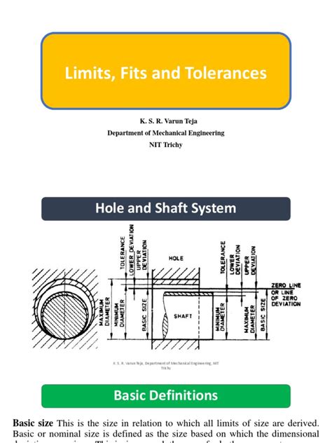 Limits Fits And Tolerances Pdf Engineering Tolerance Applied And Interdisciplinary Physics