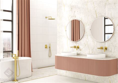 Kohlman Experience Brushed Gold bateria wannowa wolnostojąca kolor