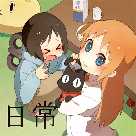 Shinonome Nano Professor Shinonome And Sakamoto Nichijou Drawn By