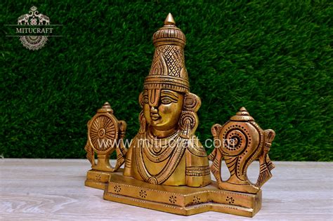 Brass Balaji Shaku Chakra Namam Idol