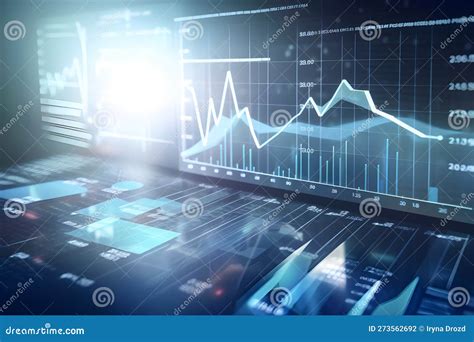 Business Insurance Virtual Graph Data And Growth With Financial