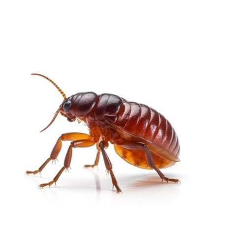 Premium Ai Image A Close Up Of A Cockroach On A White Background Generative Ai