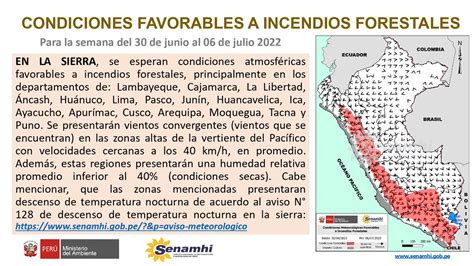 Senamhi On Twitter Boletín Del 30 De Junio Al 6 De Julio Sierra