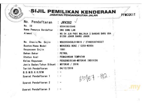 Mercedes Benz C250 2016 Exclusive 20 In Johor Automatic Sedan Silver