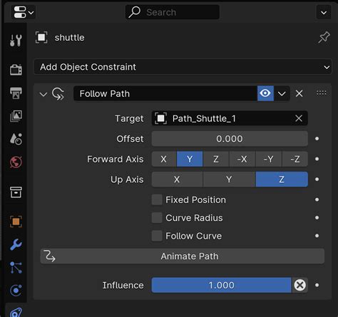 Follow Path Constraint Deforming My Shuttle Animation And Rigging
