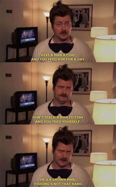 Humorous Quotes Ron Swanson Quotesgram