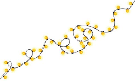 Christmas Lights String Isolated On White Background Vector 9469292
