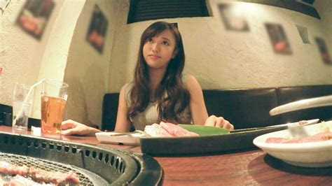 お一人様焼肉女子は店内ナンパで釣れるのか？」みゆ24仕事帰りの肉食ol→タンとカルビとハラミは鉄板な美人ol→男は今迄何皿くらい？「3