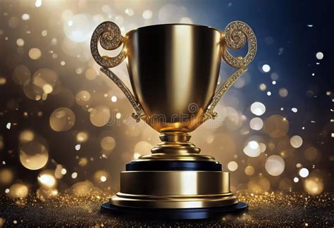 Award Nomination Ceremony Luxury Background With Golden Glitter