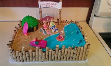 Daughters Luau Birthday Cake Luau Birthday Luau Birthday Cakes
