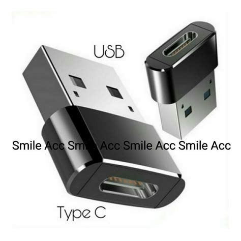 Jual Converter USB A Male To Type C OTG Female Adapter USB Interface