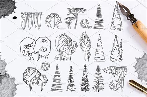 Architectural Tree Pack Architectural Trees Architecture Sketch Architecture Drawing Sketchbooks
