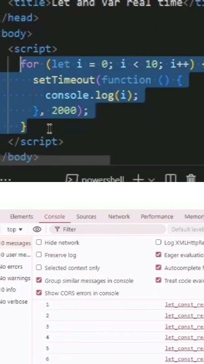 How Does For Loop Works With Let Vs Var Youtube