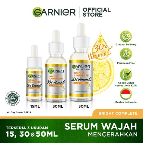 Jual GARNIER Bright Complete Vitamin C X Booster Serum Shopee Indonesia