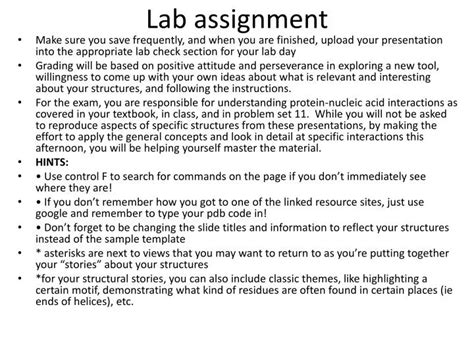 Ppt Lab Assignment Powerpoint Presentation Free Download Id2431855