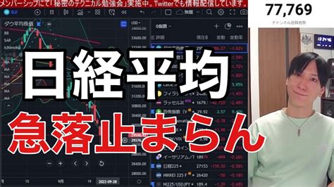 【924】fomcショック。金利急騰で米国株、日本株が大暴落。年末相場に警戒！！英大幅減税、国債追加発行で欧州株急落。原油急落で資源株が暴落