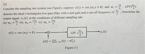 Solved Consider The Sampling Rate System See Figure Chegg