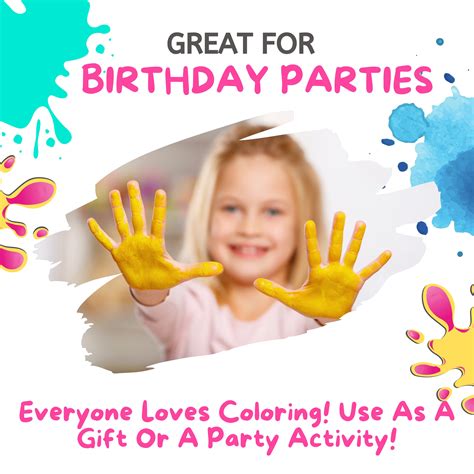 Mermaid Coloring Book 40 Coloring Pages Birthday Activity Printable