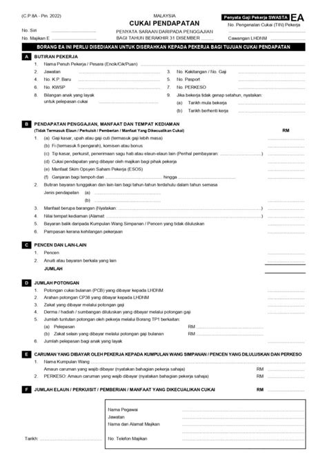E Filing Lhdn Malaysia Guide For Employers Form E