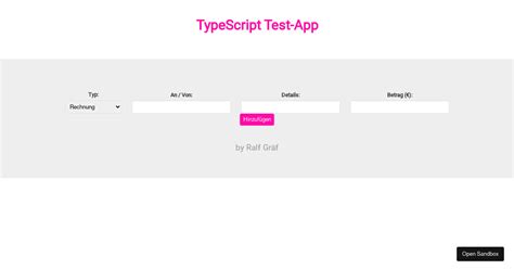 Vanilla Typescript Codesandbox