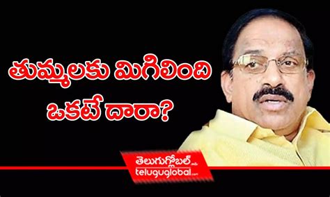తుమ్మలకు మిగిలింది ఒకటే దారా Will Thummala Nageswara Rao Be Inclined