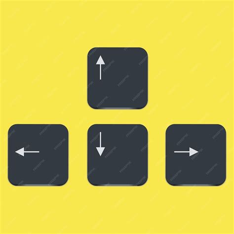 premium vector computer gamer keyboard wasd keys vector illustration wasd keys game control