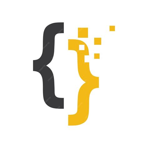 Premium Vector Programming Code Technology Logo