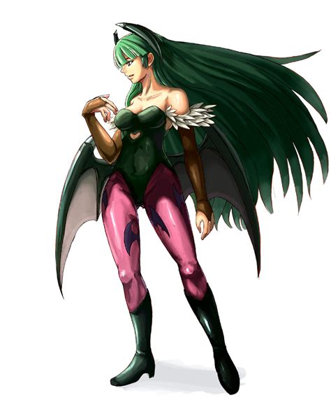 Safebooru Bare Shoulders Bat Wings Boots Breasts Capcom Chi Ppa