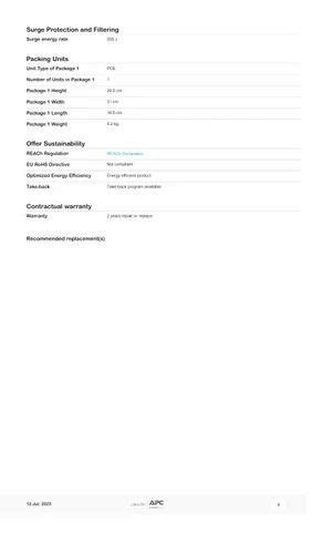 APC 650VA Offline Ups