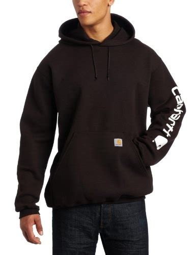 Sexycarhartt Mens Midweight Hooded Logo Sleeve Sweatshirt 4240