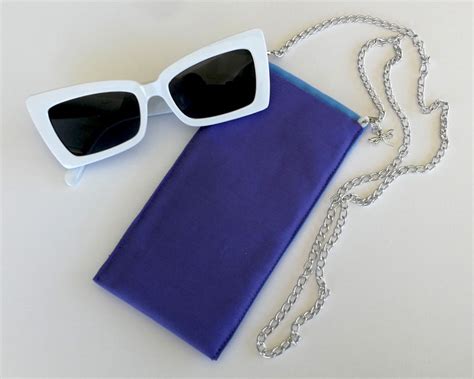 Fabric Eyeglass Pouch Sunglass Pouches Eyeglass Chain Eyeglass Case