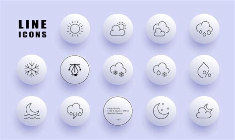 Conditions Météorologiques Définir Licône Nuage Nuageux Soleil Pluie