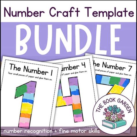 Number Craft Templates Bundle Number Craft Templates Number Crafts