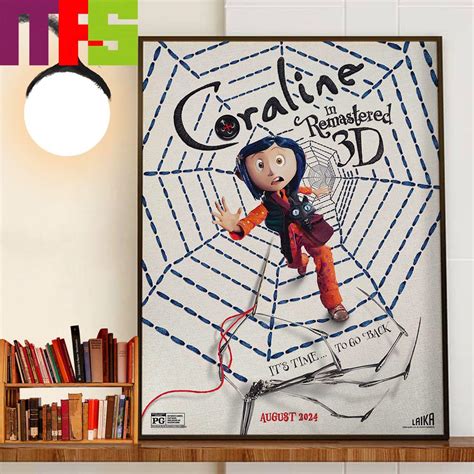 Official Poster Celebrate 15th Anniversary Coraline In Remastered 3d