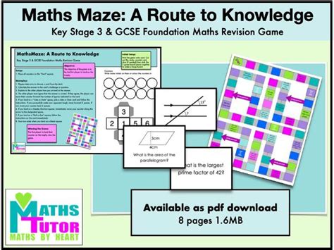 Maths Revision Game For Ks3 And Gcse Foundation Teaching Resources