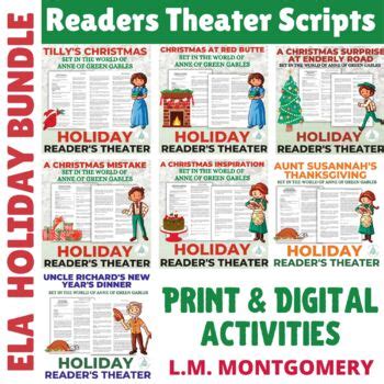 Christmas Ela Bundle Readers Theater Scripts Digital Pdf L M Montgomery